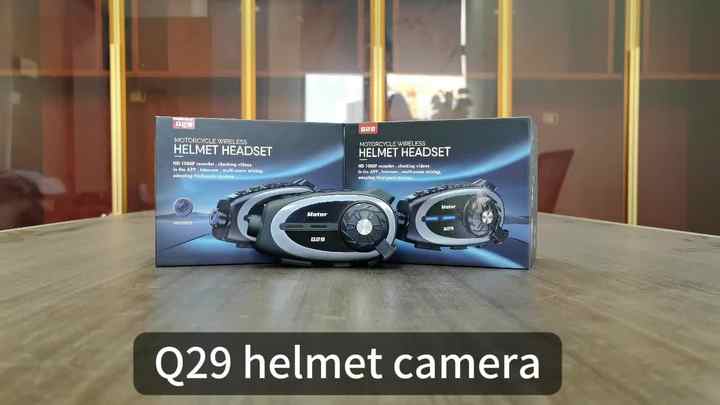 Q29 1080P Moto Helmet Camera Recorder with 500m Intercom for Motorcycle ...