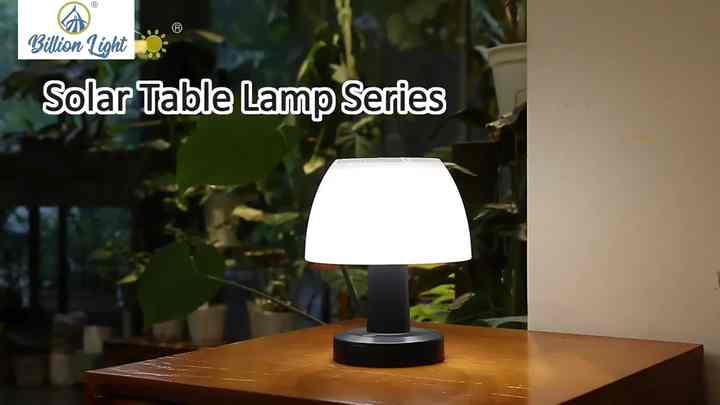 LED Solar Table Lamp with USB Rechargeable Solar Panel 4 Brightness ...