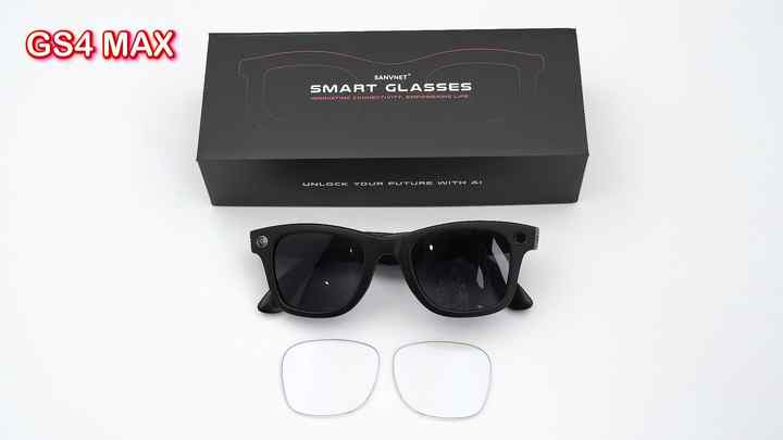 2026 GS4 MAX Smart Glasses Dual Lenses 8MP 1080p Video Camera ...