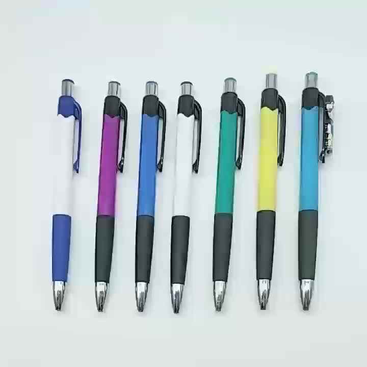 P03 Able Plastic Push-Button Ballpoint Pen Custom Printed Logo Software ...