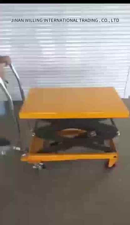 Manual Portable Hydraulic Scissor Lift Trolley - Buy Manual Mechanical ...