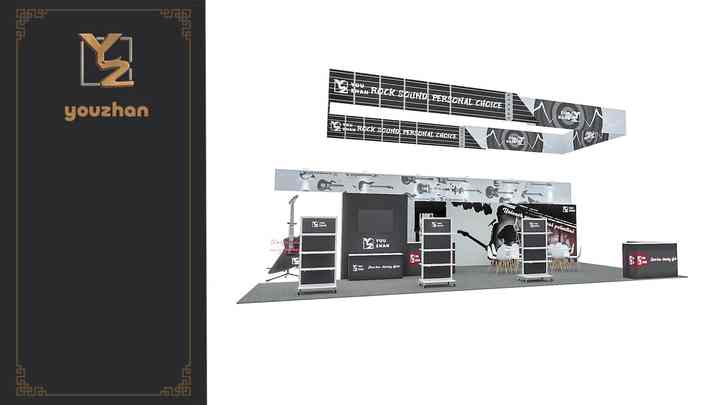 Custom Modular 30ftX40ft/9X12M Exhibition Booths Aluminum Frames ...