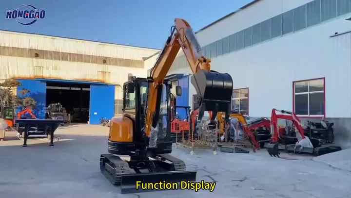 Agricultural Garden Excavator, 360° Rotating Excavator, 3.5-ton Tracked ...