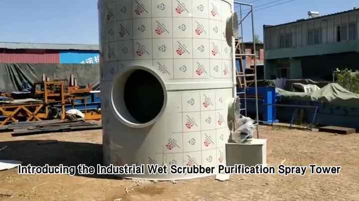 Spray Tower Exhaust Gas Treatment Equipment Water Spray Tower Acid Mist ...