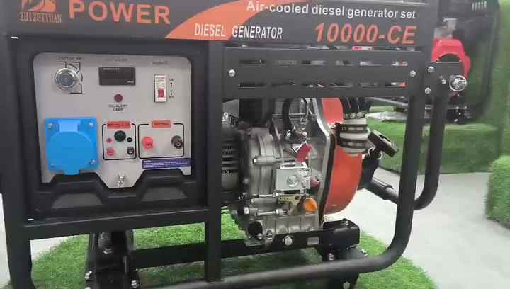 5Kw Electric Start Diesel Generator Wheels 186F Engine 50/60Hz ...