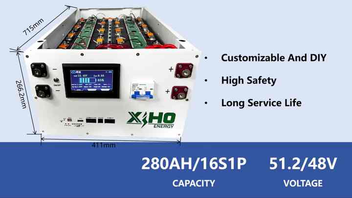Xiho 48V 16S1P Battery Box Kits DIY 280Ah Lifepo4 300Ah Battery Rack ...