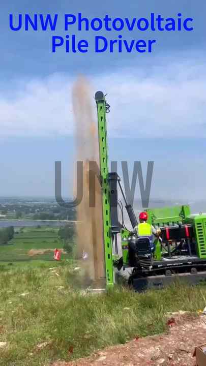 Pile Driver Hydraulic Diesel Powered Pile Drivers Aluminum Tube Solar ...