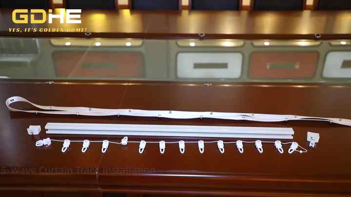 Wholesale S Shape Curtain Rail Ripple Fold Curtain Track 15ft Length ...