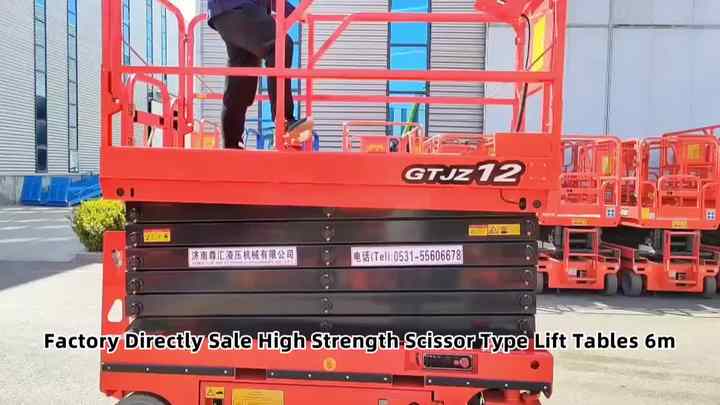 6m 8m 10m 12m Portable Elevator Movable Hydraulic Aerial Lifting ...