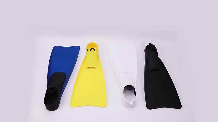 Full Foot Training Swimming Fins with Wave Motion Flippers Water Sports ...