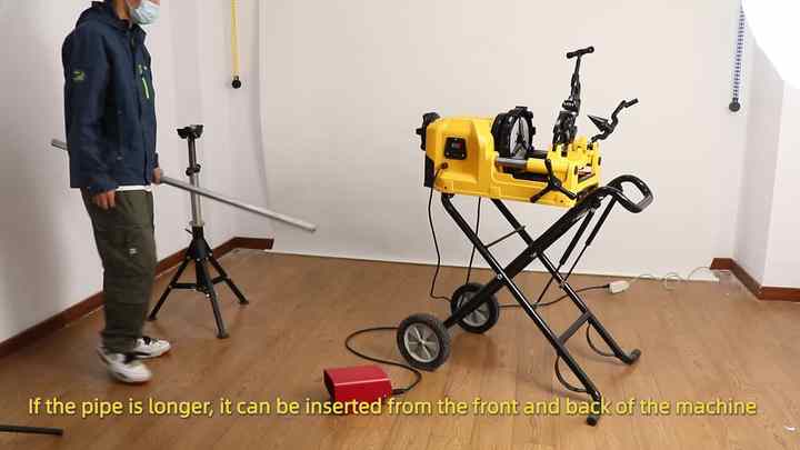 Heavy-Duty GI Pipe Threading Machine for Plumbing Automatic Electrician ...