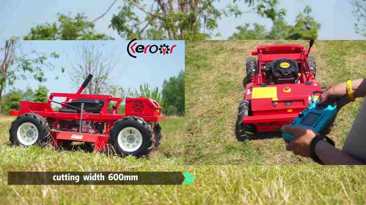 4-Stroke New Small Multi-Function Remote Control Wheeled Mower for ...