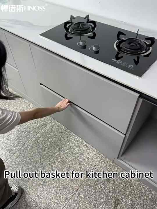 HNOSS Kitchen Drawer Pull Out Plate Drawer Basket Contemporary 2 Tier ...