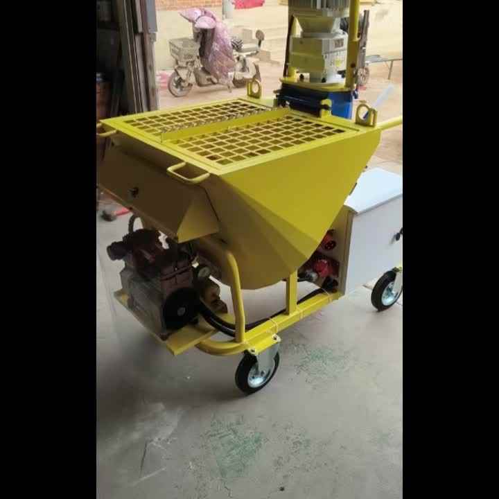 Automatic Wall Render Plaster Mixer Mortar Sprayer Gypsum Spraying ...