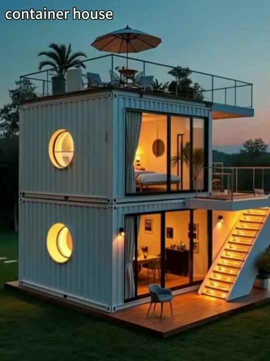 Double-decker Modular Container Houses for Accommodation in Scenic ...
