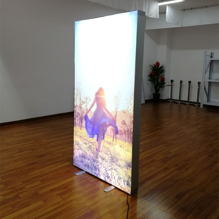 Supply Double sided Floor standing aluminum seg frame led light box ...