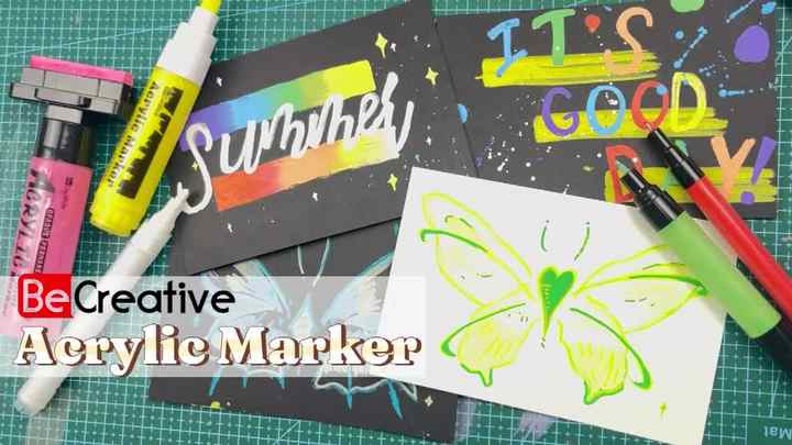 50mm Valve Action Free Ink Graffiti Markers Mop 24 Colors