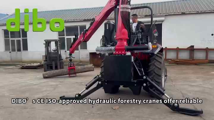 Forestry Machinery Sugarcane Timber Tractor 3 Point Hitch Crane Crane ...