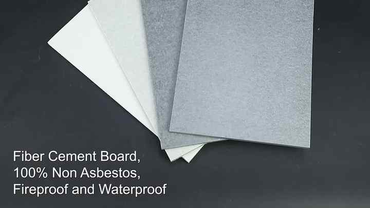 Painted Composite Non-Asbestos Fiber Cement Board Exterior Wall Pane ...
