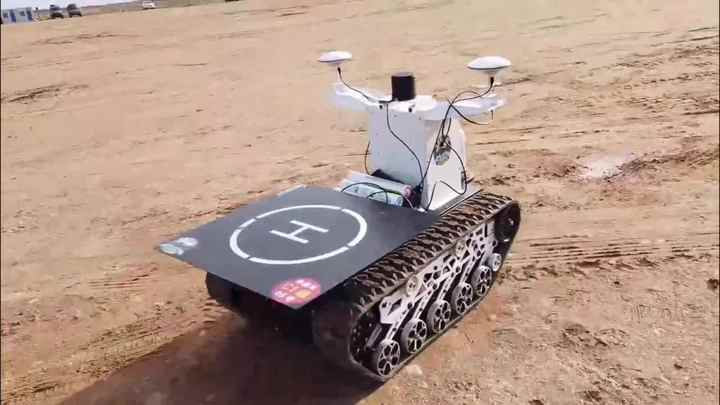 GPS+Visual Navigation Inspection Robot Track Crawler Chassis with Data ...