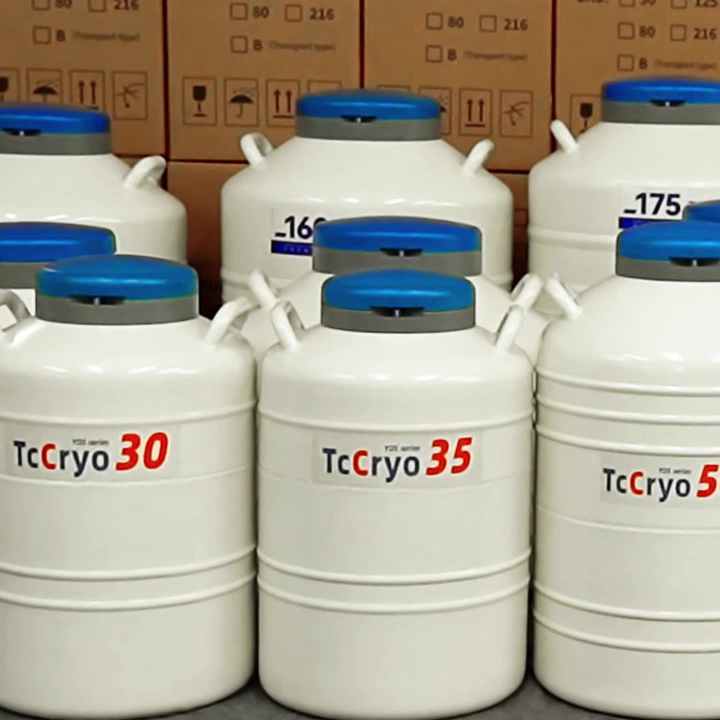 TcCryo 50L Customizable Cryogenic Storage Tanks Equipped Freezing Racks ...