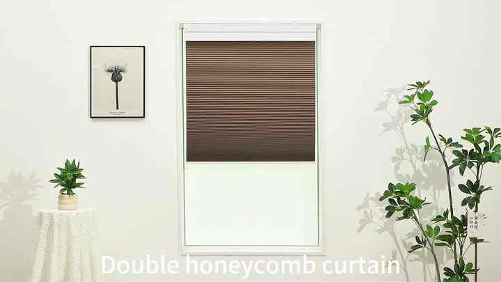 Double motor control Honeycomb Blinds Double-layer Fabric Electric ...