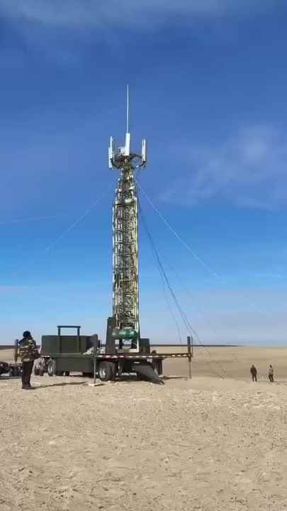 15m-80m Telescopic Mast Heavy Duty Trailer Communication Tower