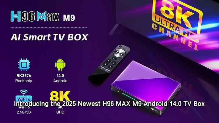H96 MAX RK3576 Smart TV Box - Octa Core Android 14 Media Player