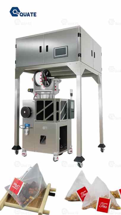 Automatic Pyramid Tea Bag Packing Machine with String and Tag ...