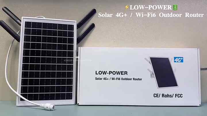 4G+S1 Solar Powered Router - Reliable Outdoor Connectivity