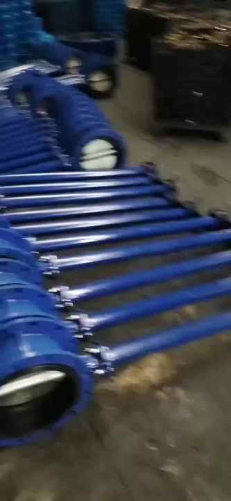 SONGO DN150 6 Inch Extension Stem Cast Iron Wafer Type EPDM Rubber Seat ...