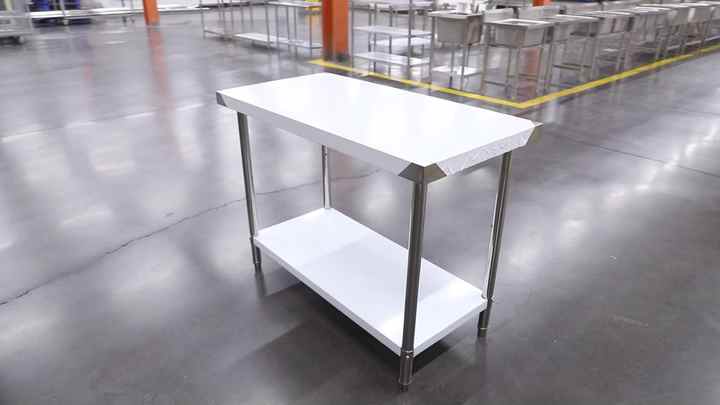 Commercial Kitchen Equipment Stainless Steel Table Work Tables Double ...