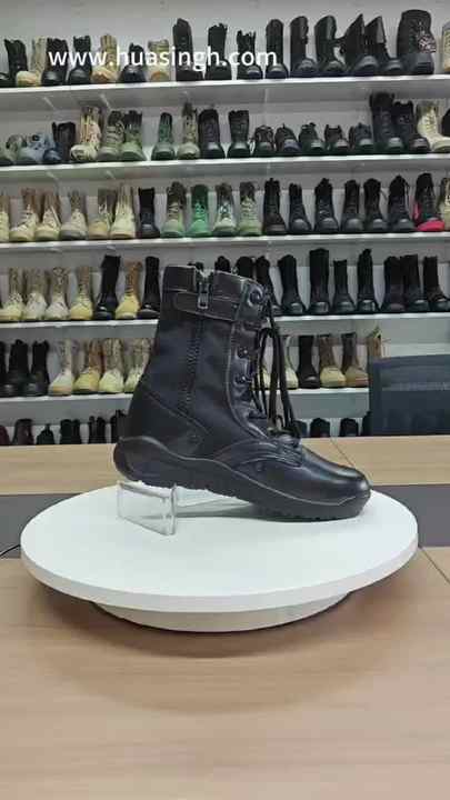 LXG,Multi-Scene PU Outsole with Stitching Black Marching Boots Cheap ...