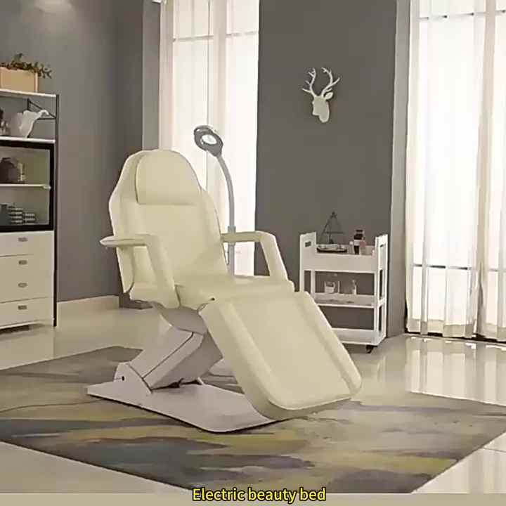 Electric Facial Massage Bed Modern Synthetic Leather Comfortable Spa ...