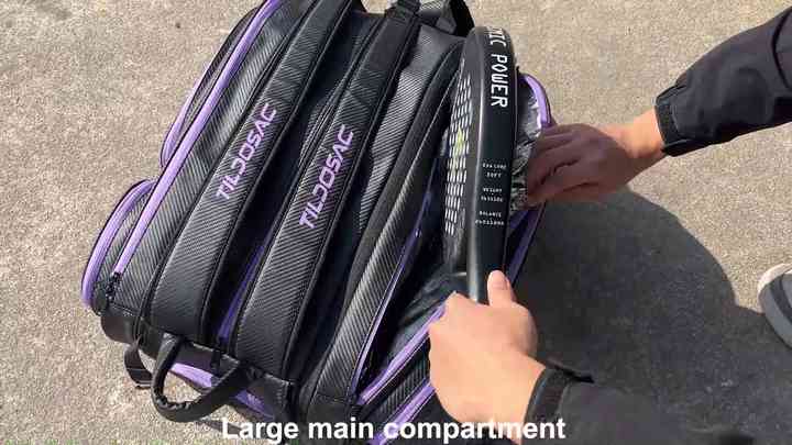 Factory Custom LOGO Tennis Bag Paddle Sports Backpack Paddle Gym Bag ...
