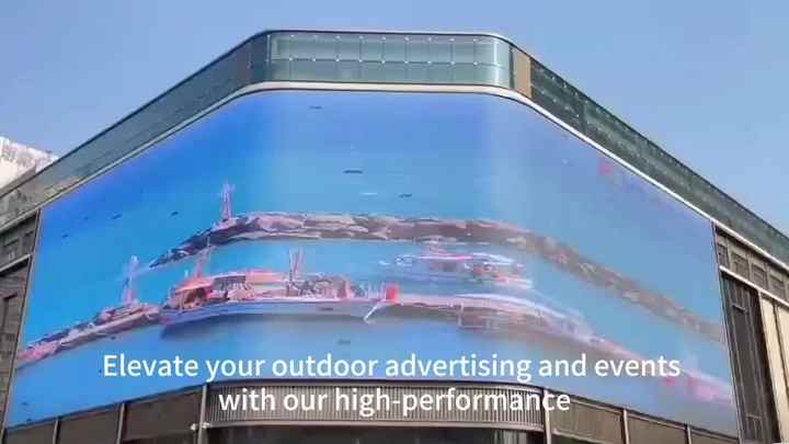 LED Display Screen Outdoor Advertising Video Wall High-definition Full ...
