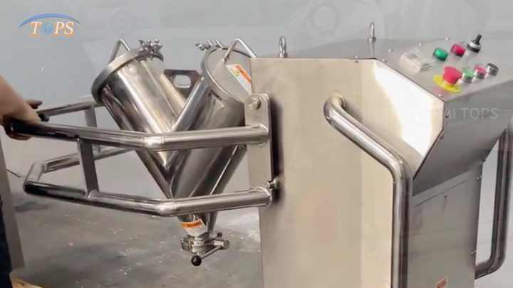 Full Weld 20L Automatic V Blender Mixer with Motor Pump Gear for Food ...