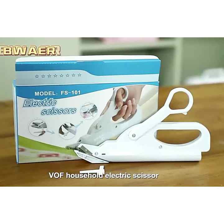 FS-101 Cordless Electric Scissors - Battery Operated Fabric Cutter ...