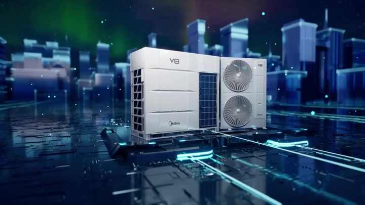 Midea Vrv Vrf AC Outdoor Indoor Unit 34hp 95kw DC Inverter R410A Wide ...