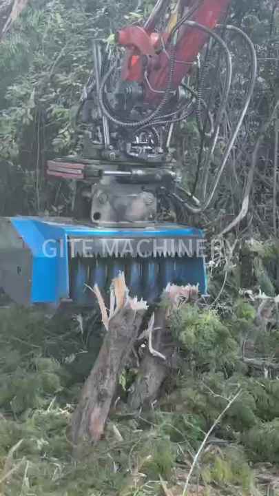 GITE GM60 Excavator Mulcher Motor with Cutter & Finishing Mower for ...