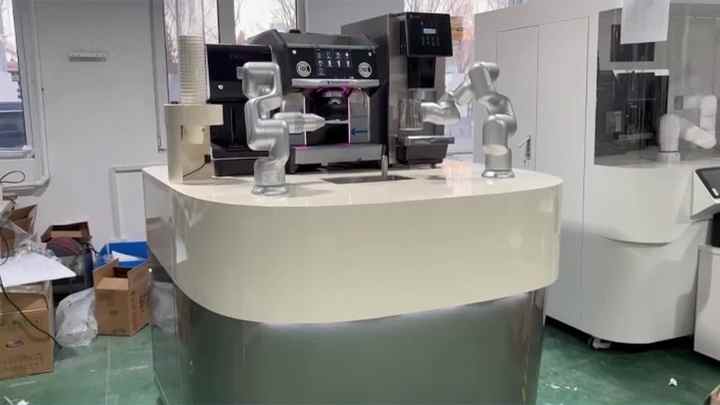 Unmanned Robot Coffee Kiosk Freshly Ground Coffee Vending Machine ...