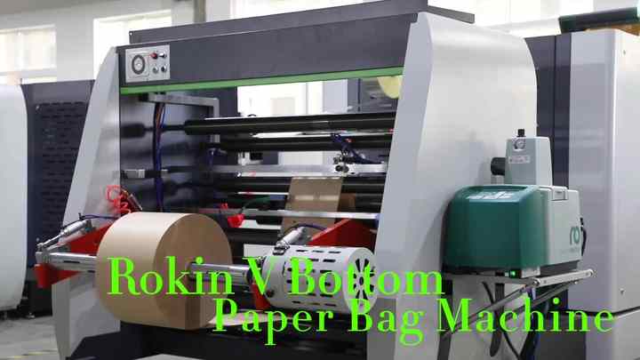 ROKIN Paper Bag Making Machine - Full Automatic & Easy to Operate