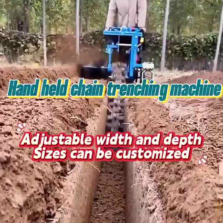 Chainsaw Trencher Machine Digger Chain Trench Digging Trencher Ditcher ...