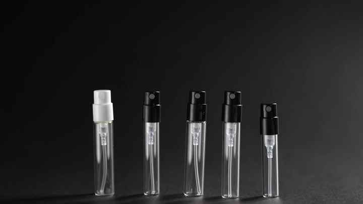 Mini Perfume Vial Tester 1.5ml/2ml/2.5ml Glass Bottle with Black ...