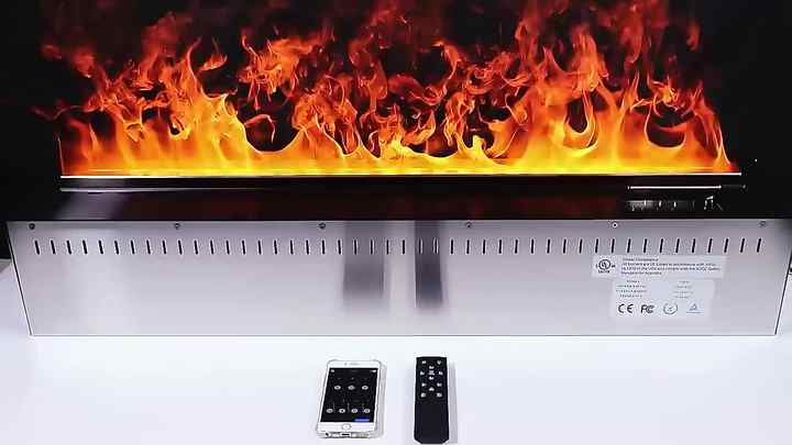 SEFIRE Luxury Electric Fireplace DIY Flame Crackling Sound Certified ...