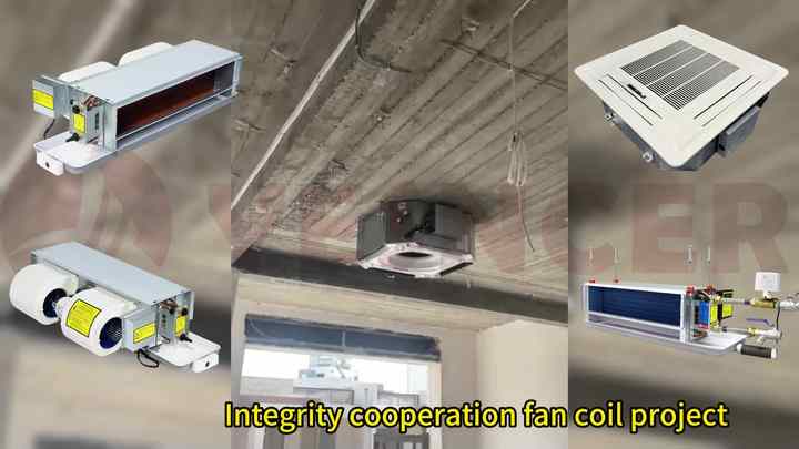 Hydronic Cassette Fan Coil Ceiling Mounted Fan Coil Unit for Commercial ...