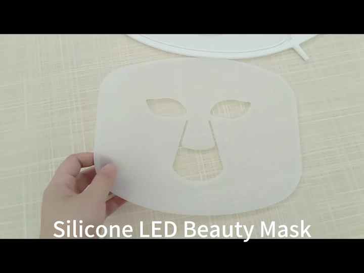 Custom Medical Grade Silicone LED Beauty Mask Reusable Silicone Facial ...