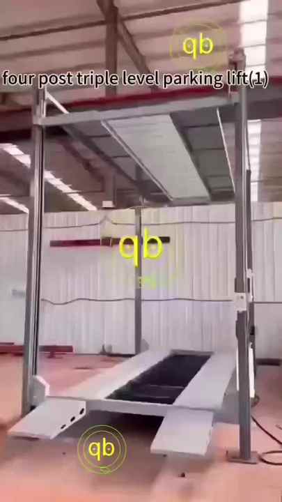 4s Shop Triple Level Car Stacker Four Post Car Lift With Cylinder ...