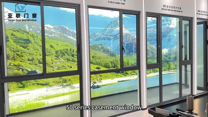 50 Series Side Opening Swing Style Modern Exterior Casement Window with ...