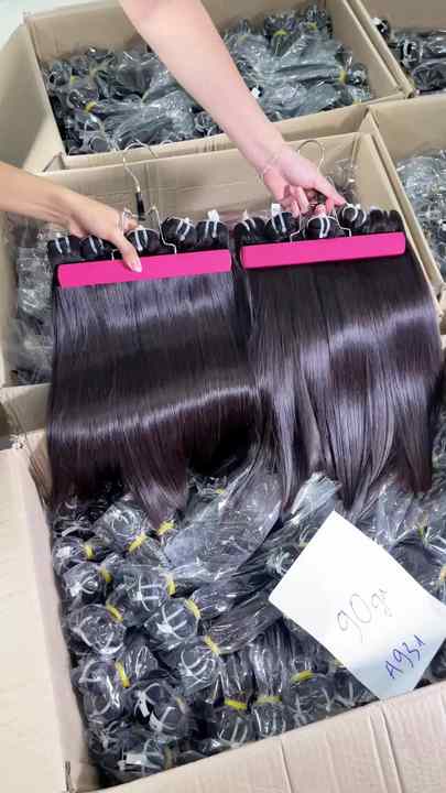 Wholesale 100% Remy Cuticle Intacts Natural Color Super Double Drawn ...